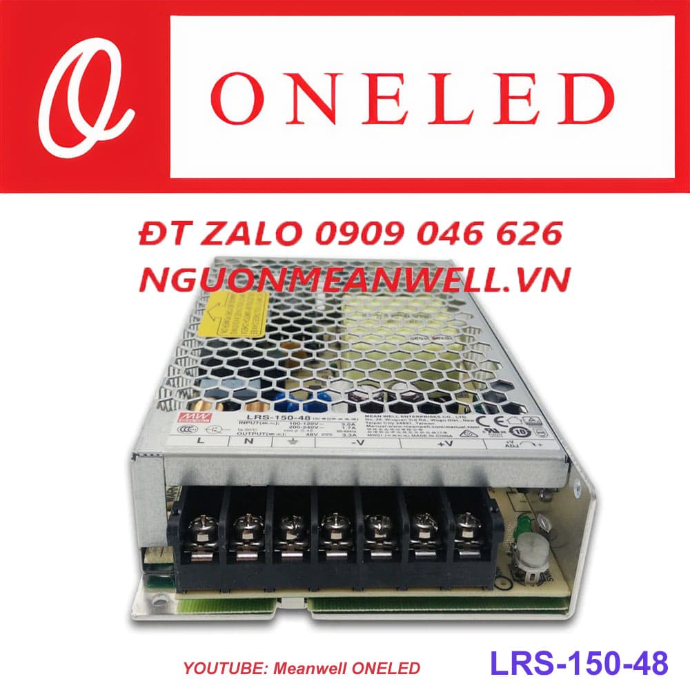 Báo Giá Bộ Nguồn MEAN WELL LRS-150-48 (158.4W*48V*3.3A)