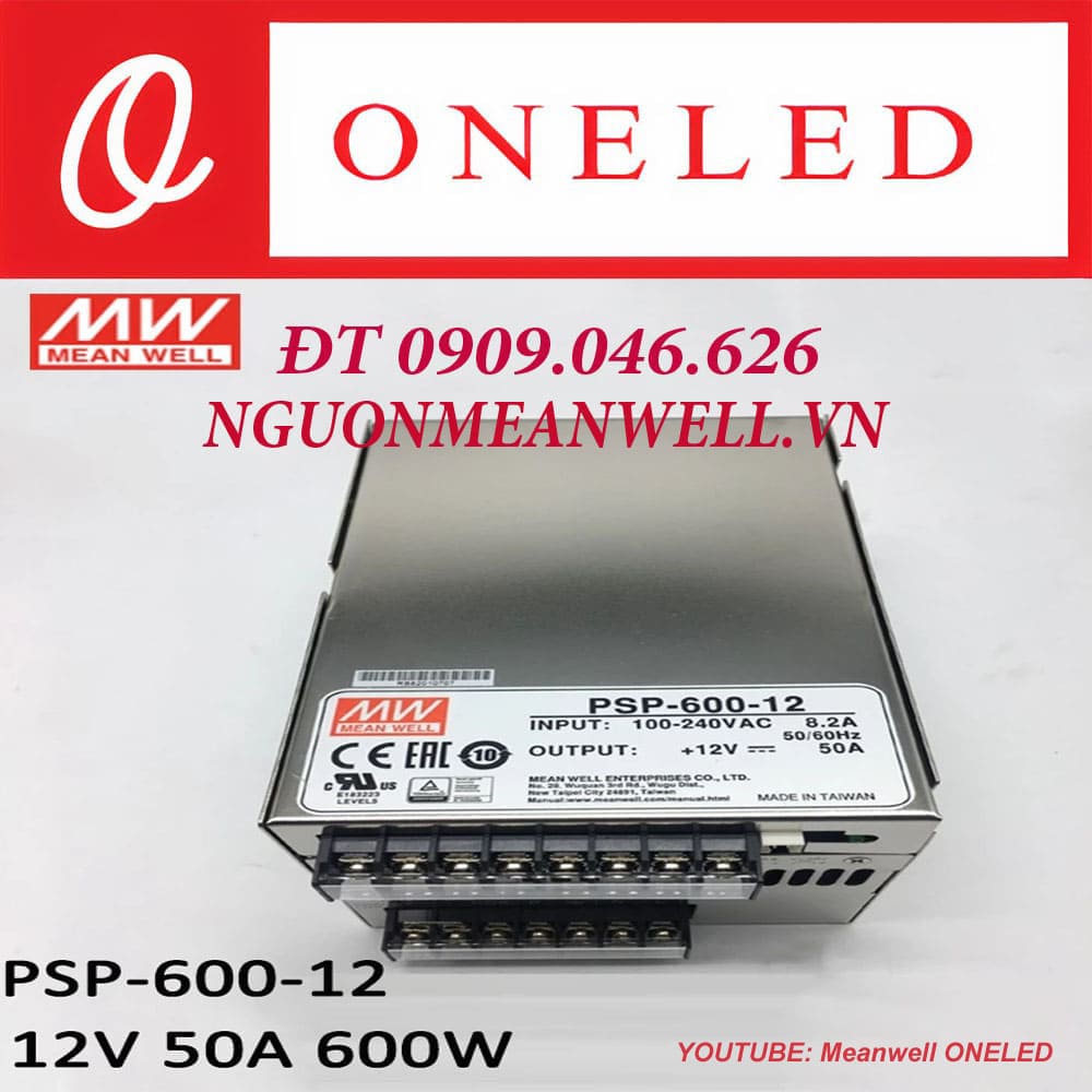 Báo Giá Bộ Nguồn MEAN WELL PSP-600-12 (600W*12V*50A)