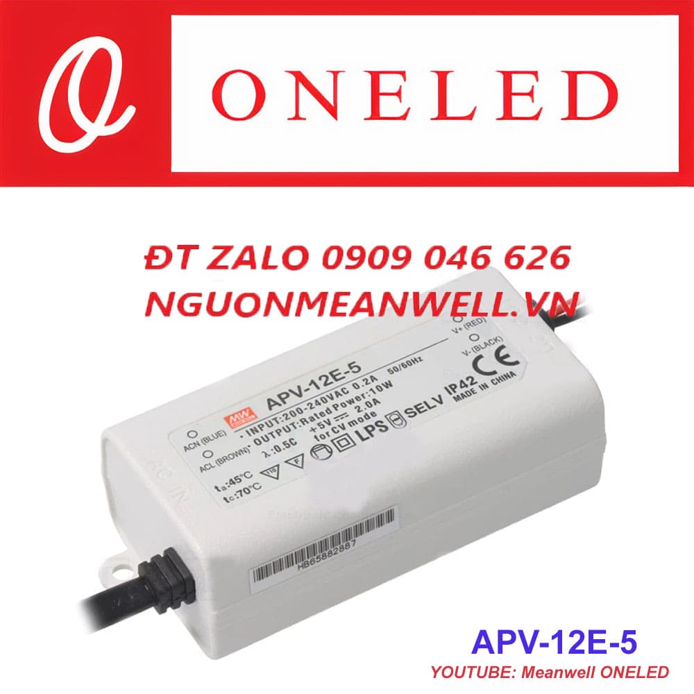 Báo Giá Bộ Nguồn Meanwell APV-12E-5 - 0909153888 Mr.Hùng